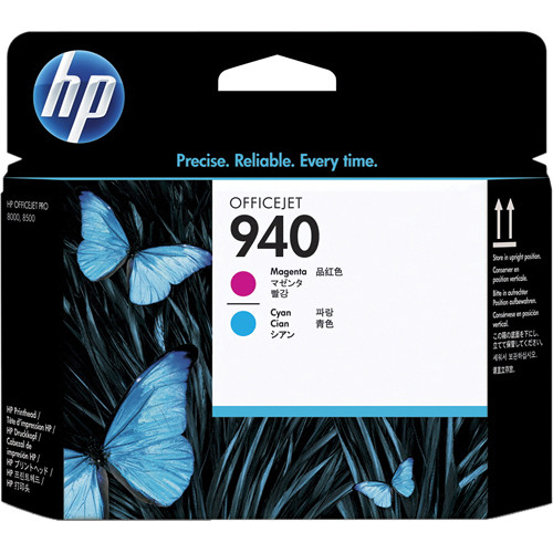HP 940 Magenta & Cyan Officejet Printhead C4901A B&H Photo Video