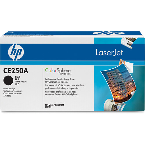 HP 504A Color LaserJet Black Print Cartridge CE250A B&H Photo