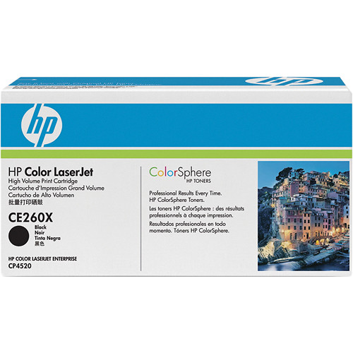 HP Color LaserJet Black Toner Cartridge CE260X B&H Photo Video