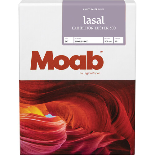 Moab Lasal Exhibition Luster 300 Paper F01-LEL3005750 B&H Photo