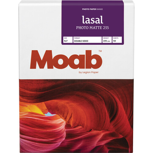 Moab Lasal Photo Matte 235 (5 x 7", 50 Sheets) F01-LSM2355750
