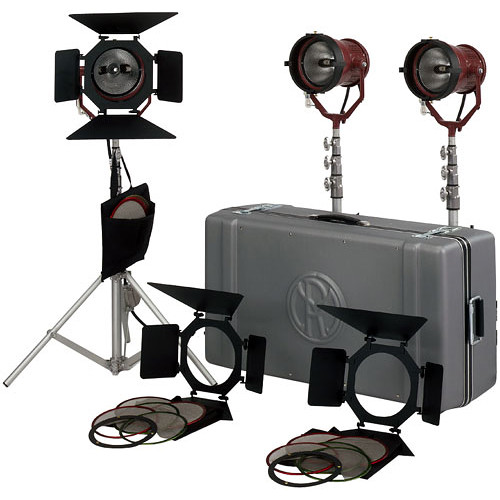 Mole-Richardson Mickey-Mole Open Face 3-Light Kit (3000W) 58213