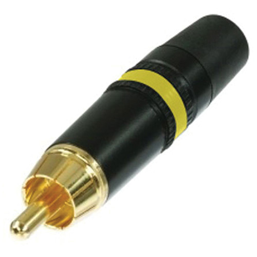 Rean NYS373-4 RCA Phono Plug (Yellow) NYS373-4 B&H Photo Video