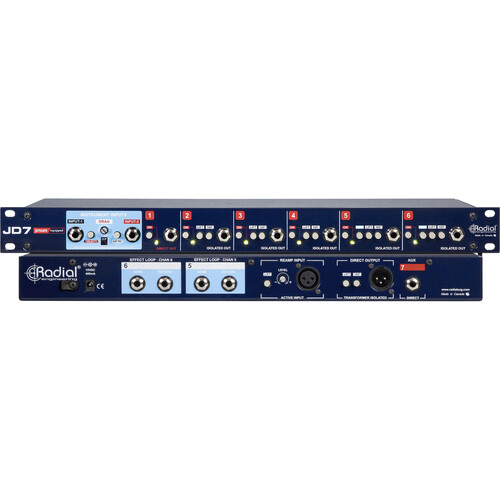 Radial Engineering JD-7 - 1x7 Guitar Signal R800 7000 B&H Photo