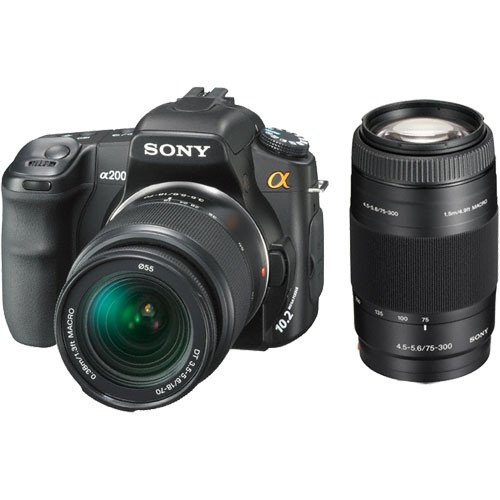 Sony Alpha DSLR A200 SLR Digital Camera With Sony DSLRA200W B H Sony Alpha DSLR A200 SLR Digital Camera With Sony DSLRA200W B H