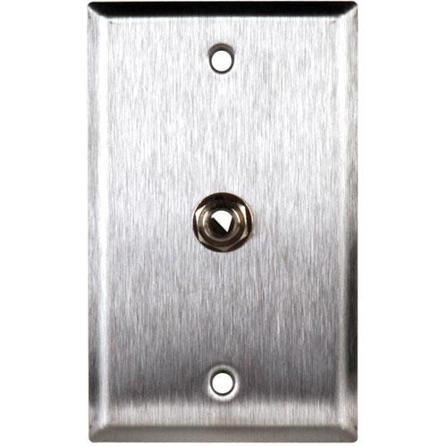 My Custom Shop 1/4" TRS Wall Plate (Stainless Steel) WPL-1109