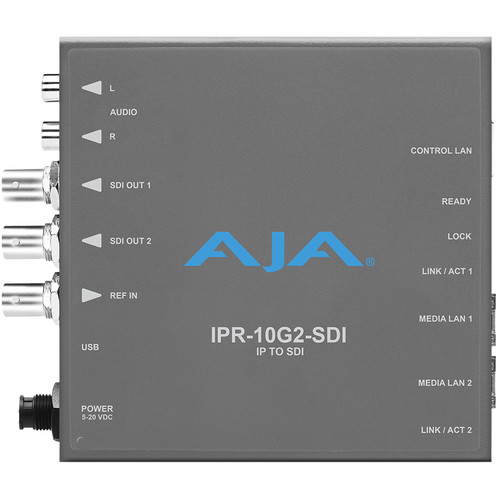 AJA SMPTE ST 2110 IP to SDI Mini-Converter IPR-10G2-SDI B&H