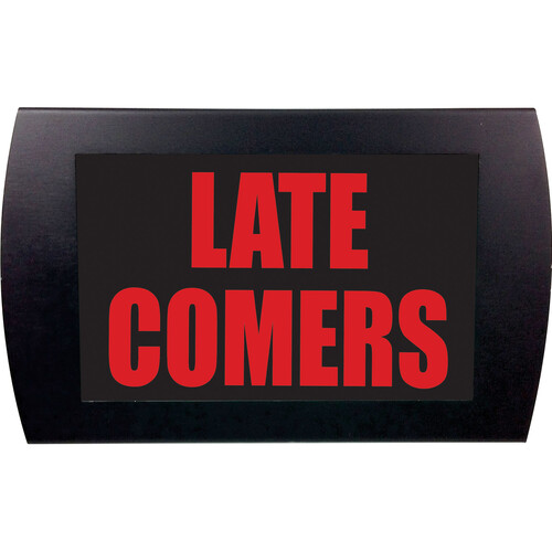American Recorder "LATE COMERS" LED Lighted Sign OAS-2033M-RD
