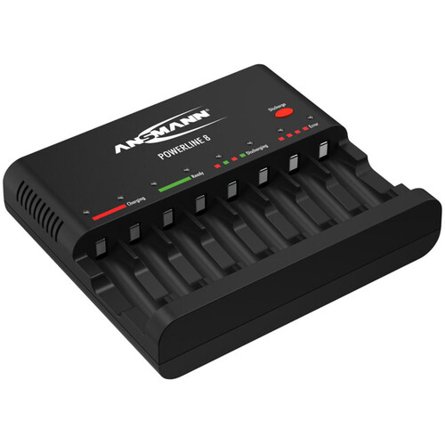 Ansmann Powerline 8-Bay Battery Charger for AA / AAA 1001-0006