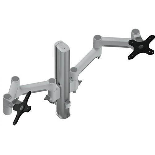 Atdec AWMS-2-4640 Dual Monitor Arms on Post AWMS-2-4640-F-W B&H