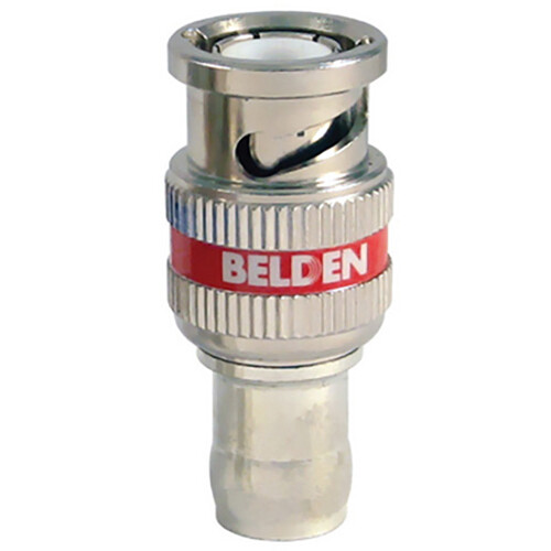 Belden 6 GHz RG59 HD BNC Compression Connector 1505ABHD1-50 B&H