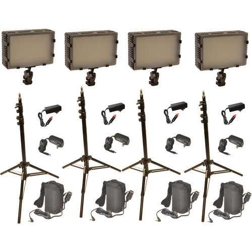 Bescor FP-180 Bi-Color 4-Light Kit FP-180KXB B&H Photo Video