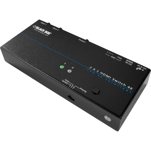 Black Box 4K HDMI Matrix Switch (2 x 1) VSW-HDMI2X1-4K B&H Photo