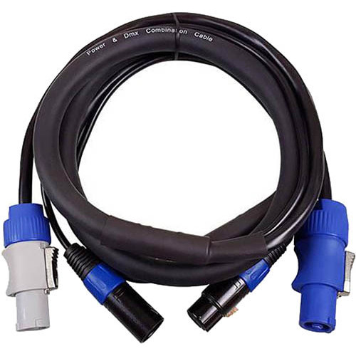 Blizzard Cool Cable powerCON & DMX 5-Pin Combo Cable DMX5PC-10