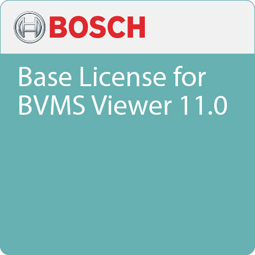 Bosch Base License for BVMS Viewer 11.0 MBV-BVWR B&H Photo Video
