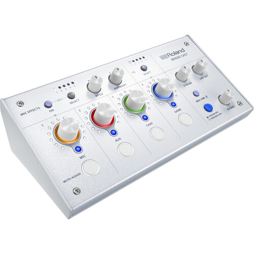Roland BRIDGE CAST Dual-Bus Streaming/Gaming Mixer BRC-WH B&H