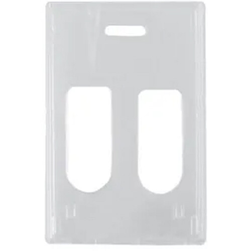 BRADY PEOPLE ID RigidWear Clear Vertical 2-Card Badge 1840-6560