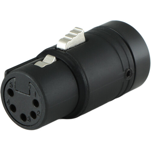Cable Techniques Low-Profile Right Angle XLR 5-Pin CT-BX5FL-K
