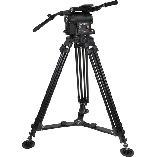 Cartoni Maxima 5.0 System with 1-Stage Aluminum Tripod, KMX5-1AM