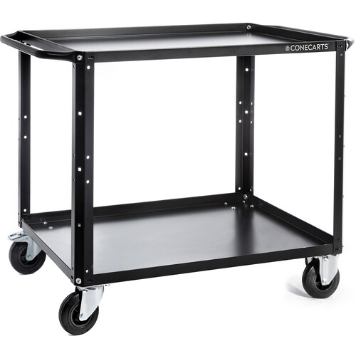 ConeCarts Small 2-Shelf Cart with High-Density