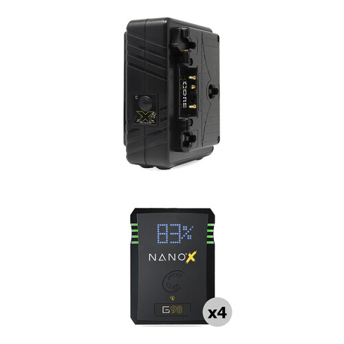 Core SWX NANO Micro 98Wh 4-Battery Kit with Dual Travel Charger