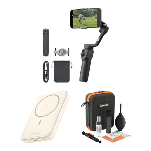 DJI Osmo Mobile 6 Smartphone Gimbal with Power Bank & Optics