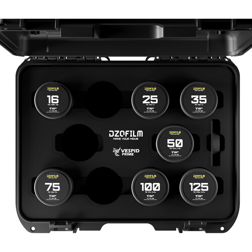 DZOFilm VESPID Prime 7-Lens Kit V2 (PL & EF Mounts) DZO-VP7V2PL