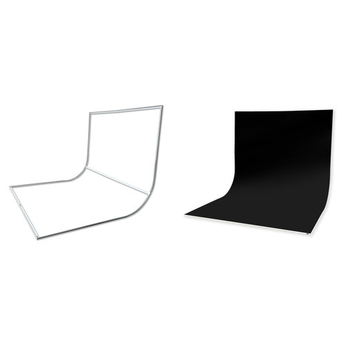 EASIFRAME Cyclorama Curved Fabric Frame and Skin Kit (Black)