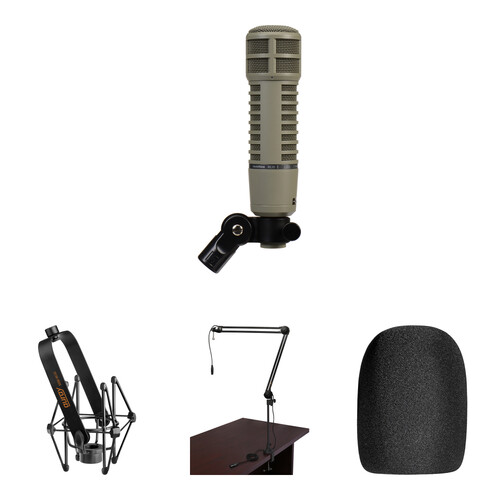 Electro-Voice RE20 Dynamic Microphone Broadcaster Kit (Fawn