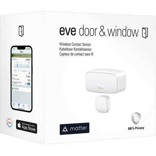 Eve Door & Window Wireless Contact Sensor 10038022 B&H Photo