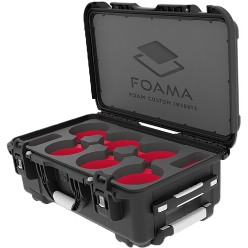 Foama N935 Case for 6 Canon Sumire Primes Lens Set 011BK0935RD