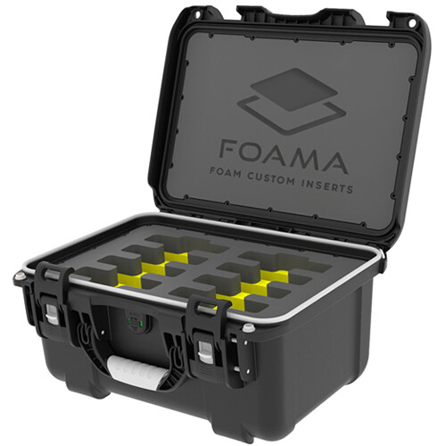 Foama N918 Case for 8 Filters with Foam Insert 348BK0918YL B&H