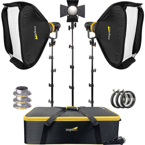 Genaray Torpedo Bi-Color LED 3-Light Deluxe Kit B&H Photo Video