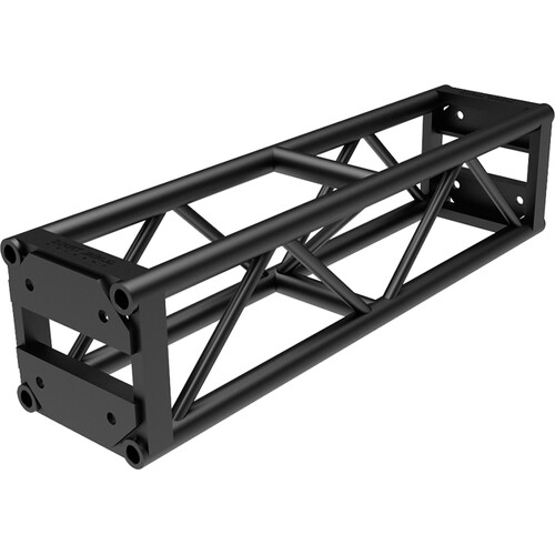 Global Truss DT-GP4 End Plated Square Truss Straight DT-GP4-BLK