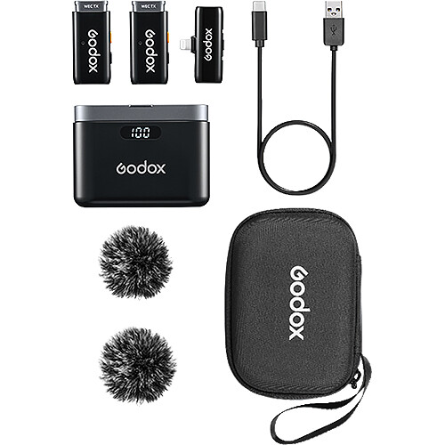 Godox WES1 2-Person Wireless Microphone System WES1 KIT 2 B&H