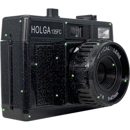Holga 135FC Camera with Flash (Black Sparkle) 272135 B&H Photo
