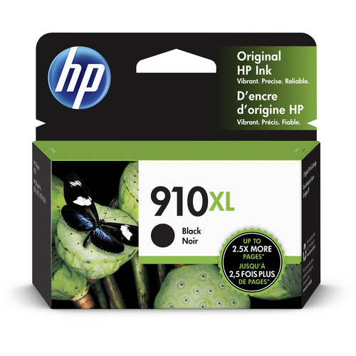 HP 910XL High-Capacity Black Ink Cartridge 3YL65AN#140 B&H Photo