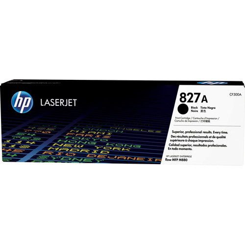 HP 827A Black LaserJet Toner Cartridge CF300A B&H Photo Video