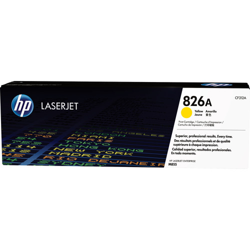 HP 826A Yellow LaserJet Toner Cartridge CF312A B&H Photo Video