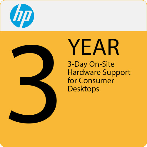 HP 3-Year On-Site Support with 3-Day Response for Consumer