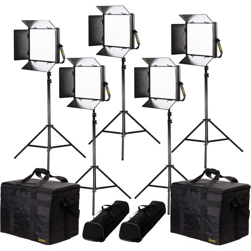 ikan Lyra Bi-Color 5-Point LED Soft Panel Light Kit LB10-5PT-KIT