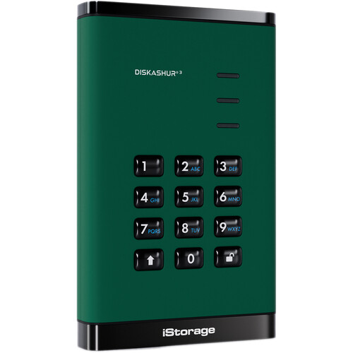 Istorage 5TB diskAshur3 USB 3.2 Gen 1 IS-DA3-256-5000-GN B&H
