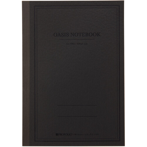 Itoya ProFolio Oasis Notebook (Charcoal, 5.8 x 8.3") OA-MD-CH