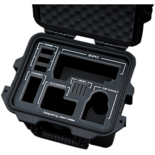 Jason Cases Hard Case with Custom Foam for Blackmagic BMBMPCCBK