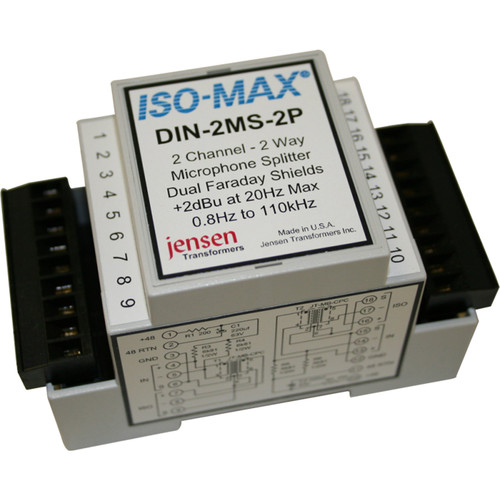 Jensen Transformers Iso-Max DIN-2MS-2P Two-Channel Mic