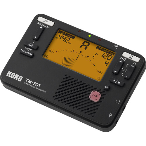 Korg TM-70T Handheld Tuner and Metronome (Black) TM70TBK B&H