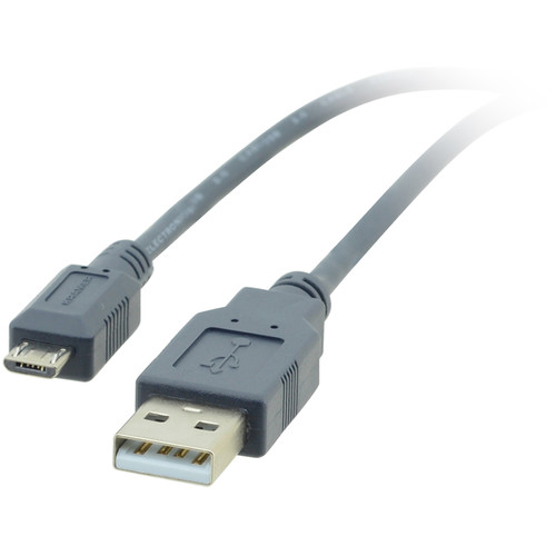 Kramer USB-A 2.0 to Micro-USB Cable (3', Gray) C-USB/CMICROB-3