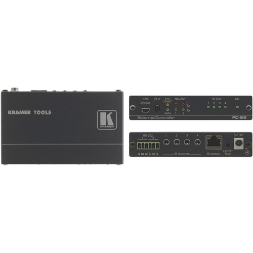 Kramer FC-26 Ethernet to Serial Port and IR Controller FC-26 B&H