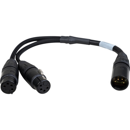 Laird Digital Cinema XLR Power Y-Adapter 4-Pin XLR XLR4M-2XLR4F
