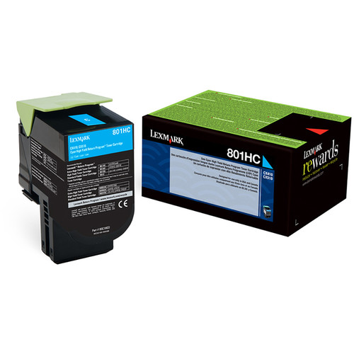 Lexmark CX410 & CX510 Cyan High-Yield Return Program 80C1HC0 B&H